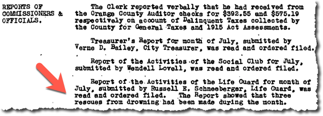 1931 First Lifeguard Service – San Clemente Lifeguard and Junior Guard ...