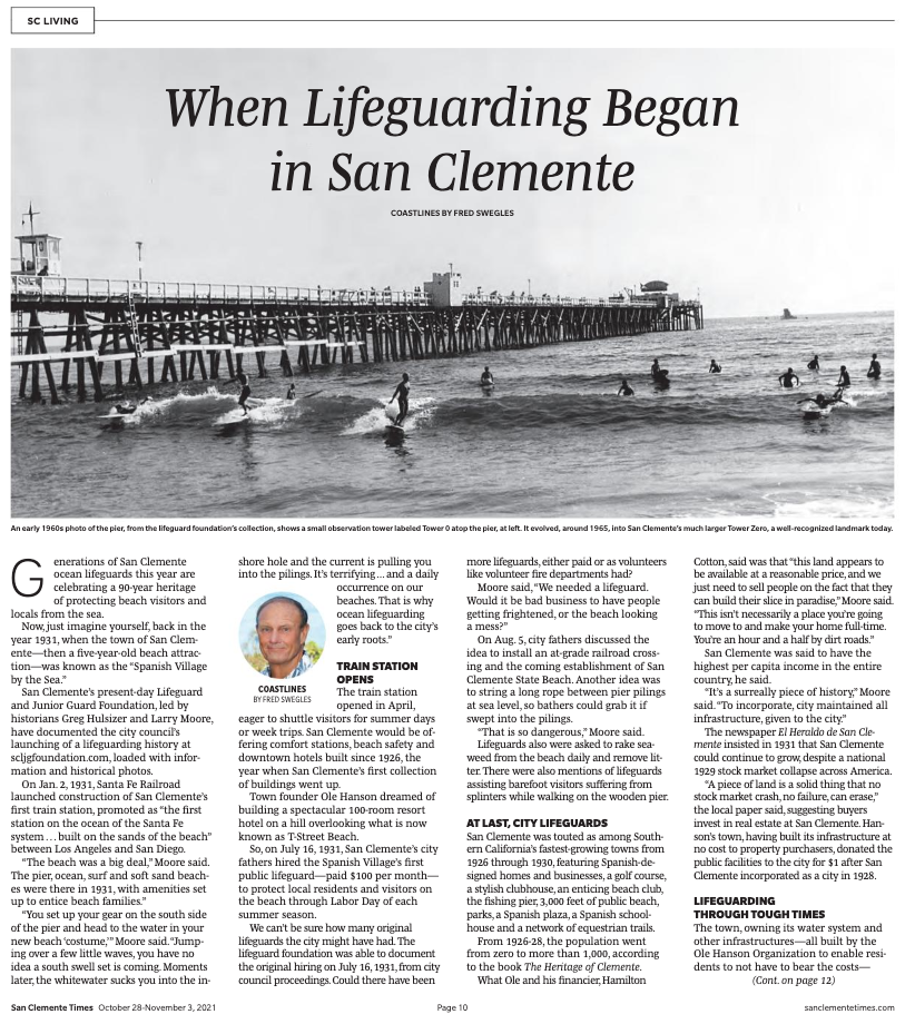 90 Years of Lifeguarding. – San Clemente Lifeguard and Junior Guard ...